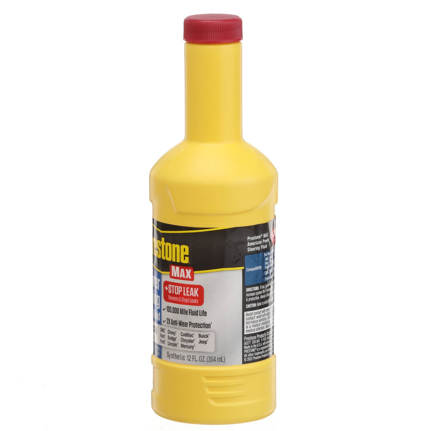 Prestone Power Steering Fluid With Stop Leak - 12 Oz Bottles (12-Pack ...