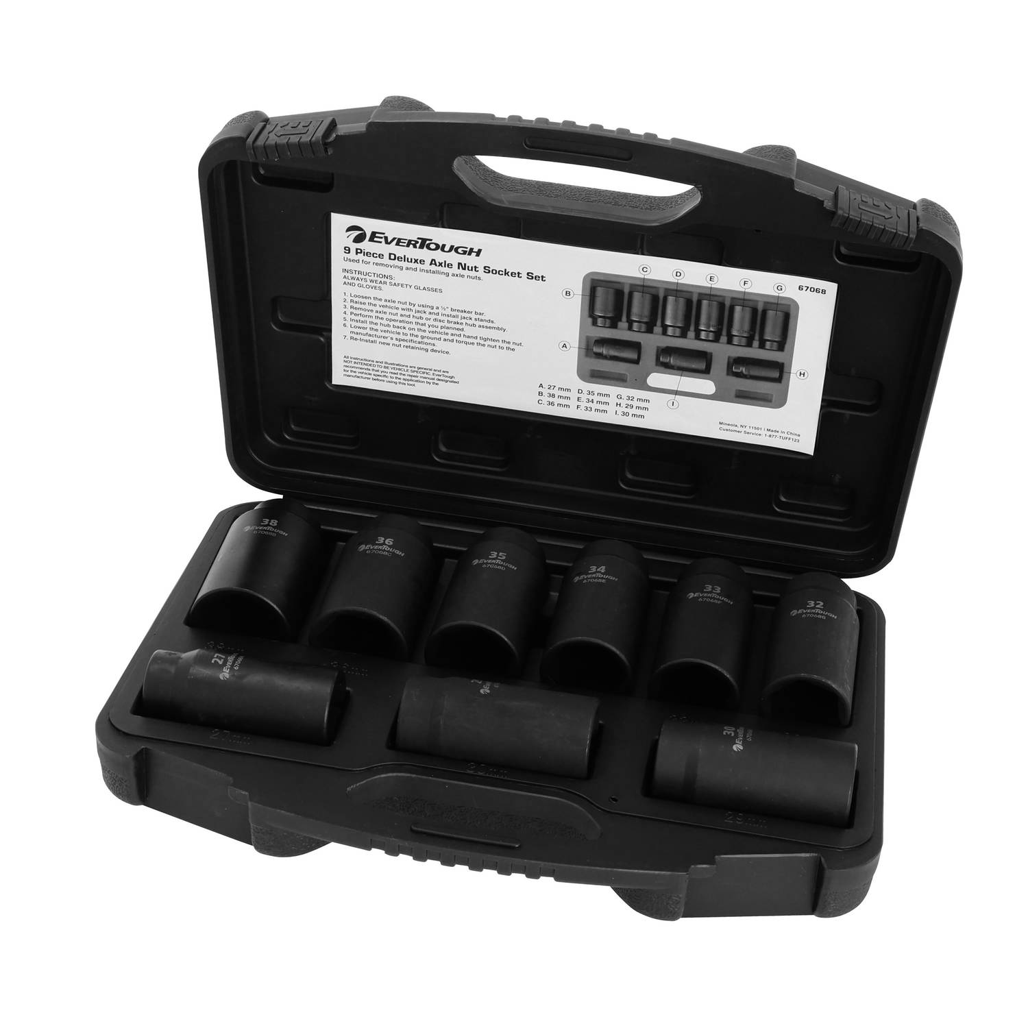 32mm Socket OEMTOOLS 30mm Axle Nut Socket 1/2 Inch Drive - Hardware ...