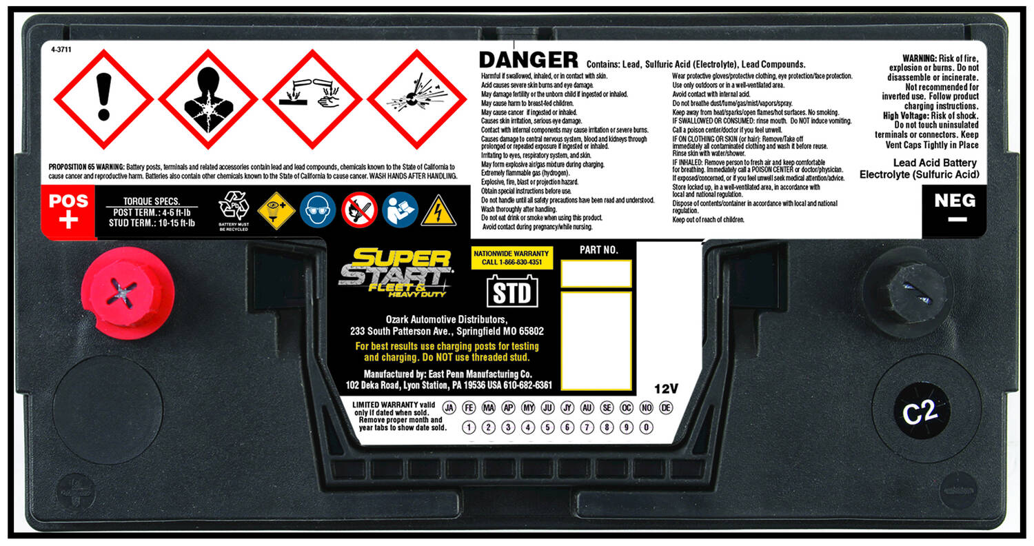 Super Start Marine Battery Group Size 24 DP24 O'Reilly Auto, 58% OFF