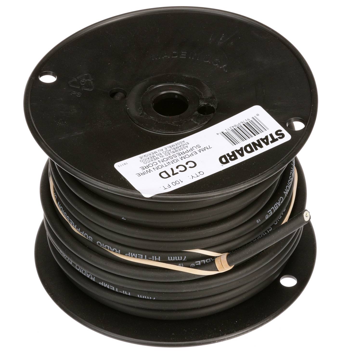 Custom Length Ignition Cable 7mm Suppression Core Spark Plug Wire ...