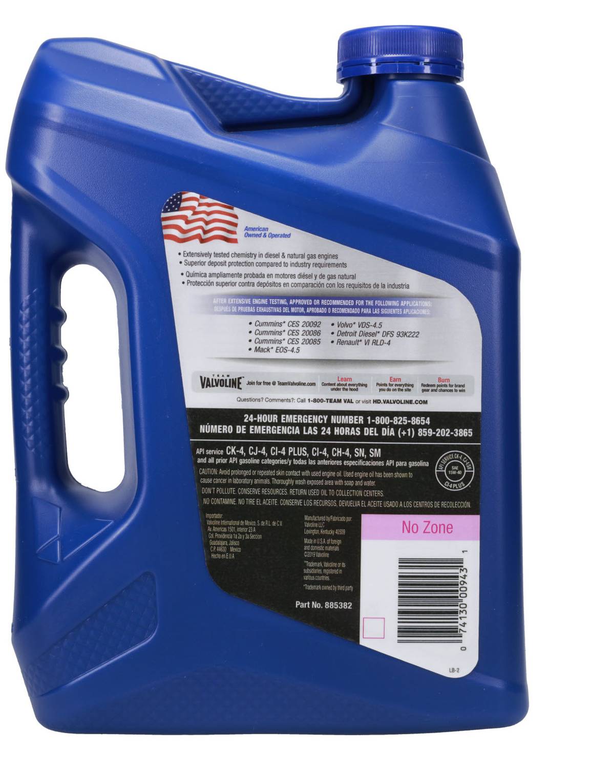 Valvoline Premium Blue Conventional Diesel Motor Oil 15W-40, 55% OFF