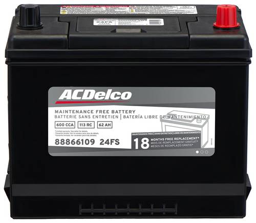 ACDelco Top Post Battery Group Size 24F, 24R 24FS | O'Reilly Auto Part