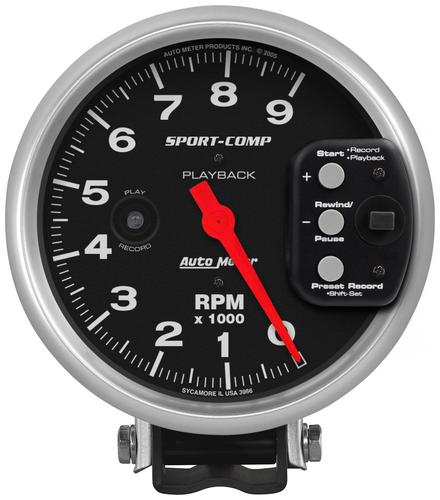 Auto Meter Sport-Comp 5 Inch Tachometer 3966 | O'Reilly Auto Parts