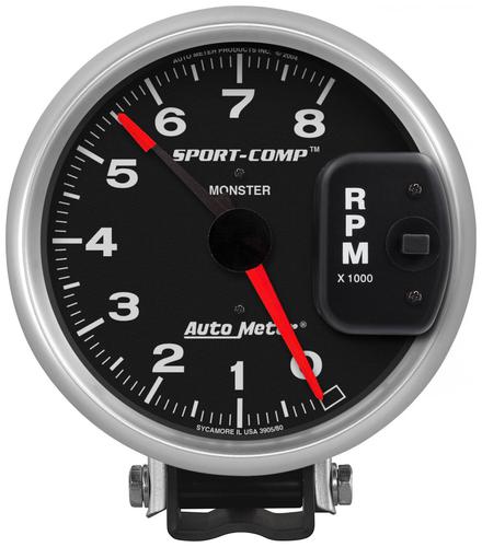Auto Meter Sport-Comp 5 Inch Tachometer Gauge 3980 | O'Reilly Auto Par