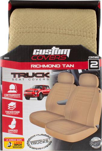 Custom Accessories Tan Bucket Low Back Seat Cover 40353 O Reilly Auto Parts