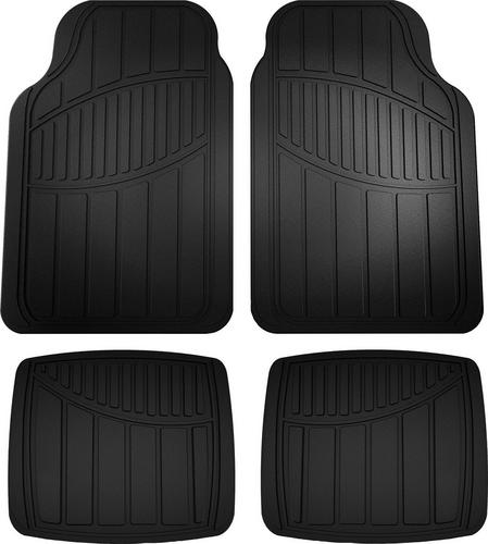 Custom Accessories Black Classic Molded Rubber Polymer Floor Mats 7992