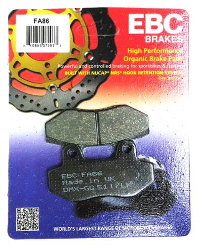 EBC Motorcycle Organic Brake Pads 38-0860 | O'Reilly Auto Parts