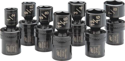 Ingersoll-Rand 7 Piece 1/2 Inch Drive 6 Point Metric Impact Socket Set