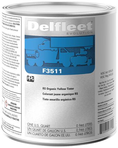 PPG Refinish Delfleet Evolution 1 Quart Organic Yellow Tint/Toner F351
