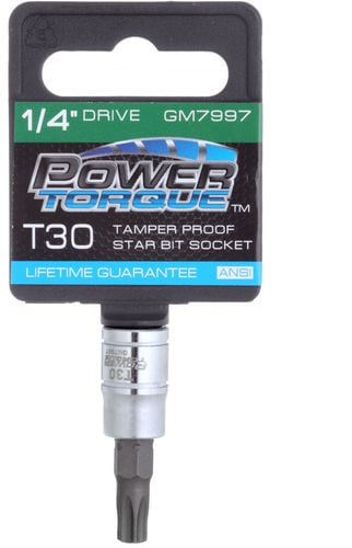 Power Torque 1/4 Inch Drive T30 Bit Socket Socket GM7997 | O'Reilly Au