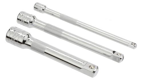 Power Torque 1/4, 3/8, 1/2 Inch Drive 5, 6 Inch Extension Bar Set GM60