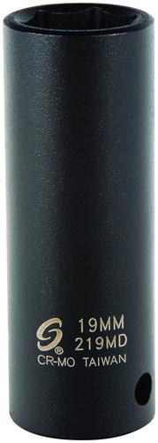 Sunex 19mm Socket 1/2 Inch Drive 6 Point 219MD | O'Reilly Auto Parts