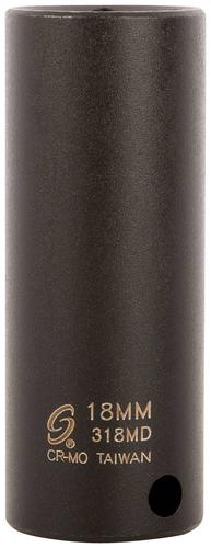 Sunex 18mm Socket 3/8 Inch Drive 6 Point 318MD | O'Reilly Auto Parts