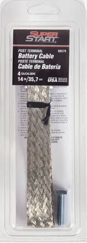 Super Start 4 Gauge 14 Inch Battery Ground Strap 08579 | O'Reilly Auto