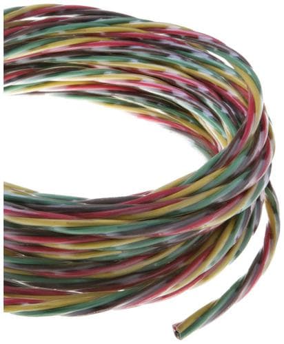 Standard Ignition Brown, Green, Red, Yellow 12 Gauge Copper Bulk Cable