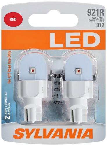 Sylvania Bulb; 921; LED; Mini; Red; 2 Pack 31124 | O'Reilly Auto Parts